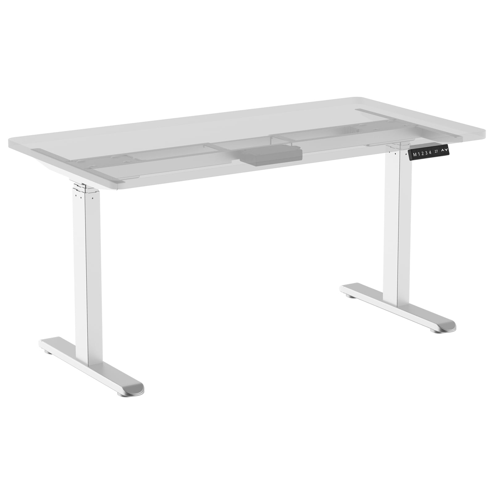 OYang Heavy Duty Dual Motor Height Adjustable Desk Frame with 3 Tier ...