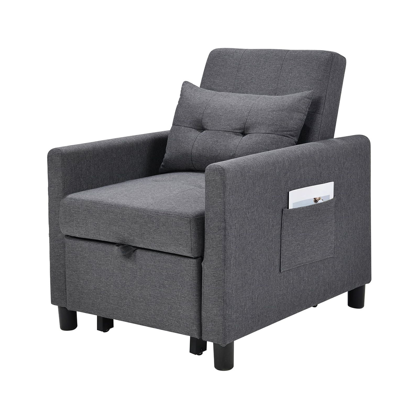 OYang Sofa Bed with Pullout Sleeper, 3-in-1 Convertible Folding Futon ...