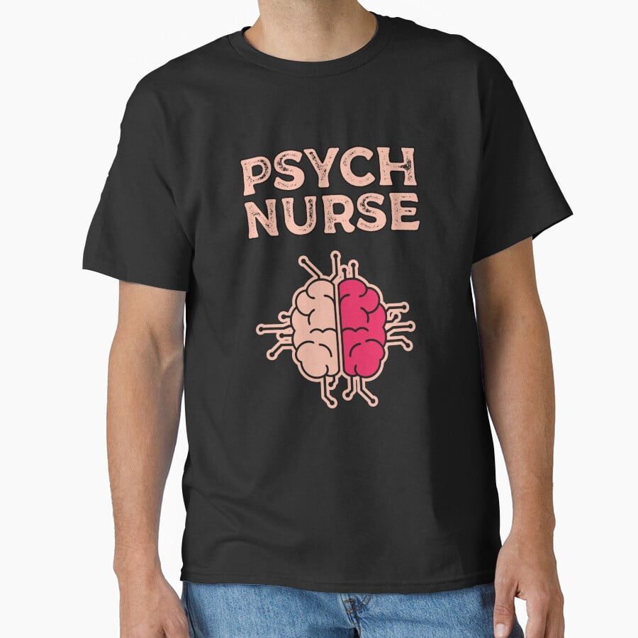 OZ Nurse Brain Illustration | Psych Nurse | Care Worker | Gift For ...
