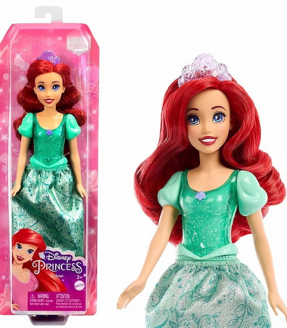 Disney Princess Ariel Posable Fashion Doll with Tiara and Shoes, The ...