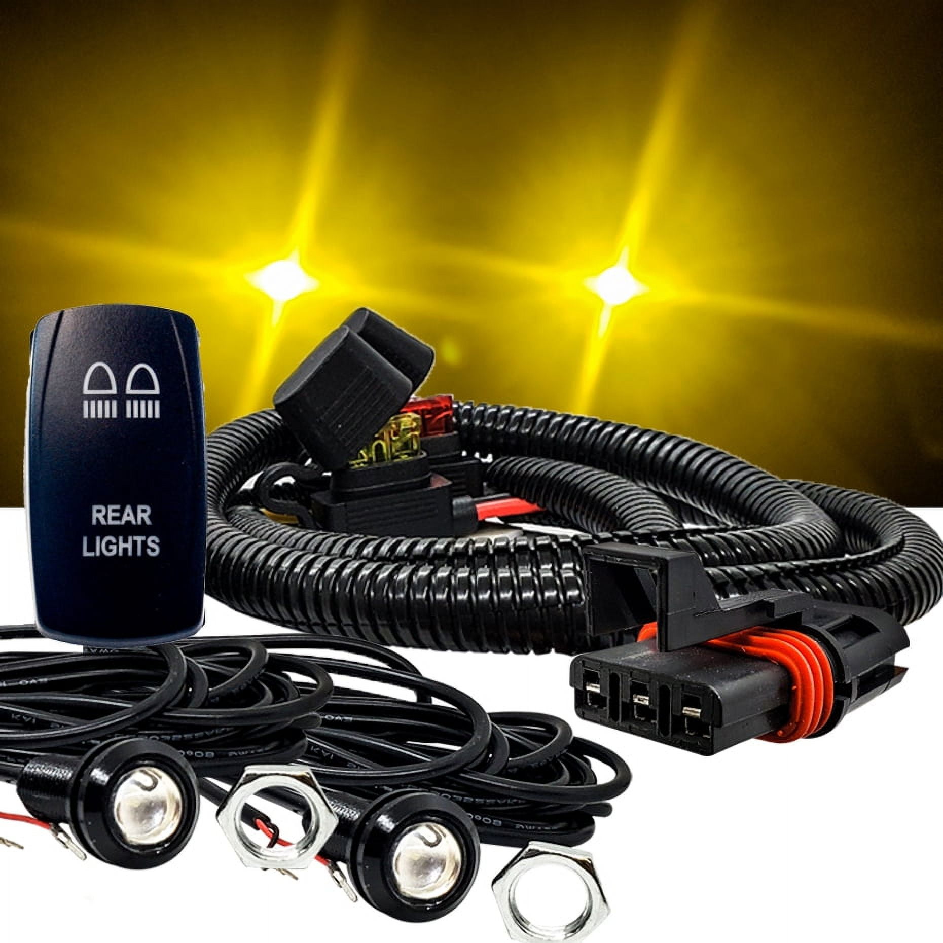 OZ-USA 5/8 Inch Amber LED 22mm Bolt Beam Rear Chase Light with Pulse ...