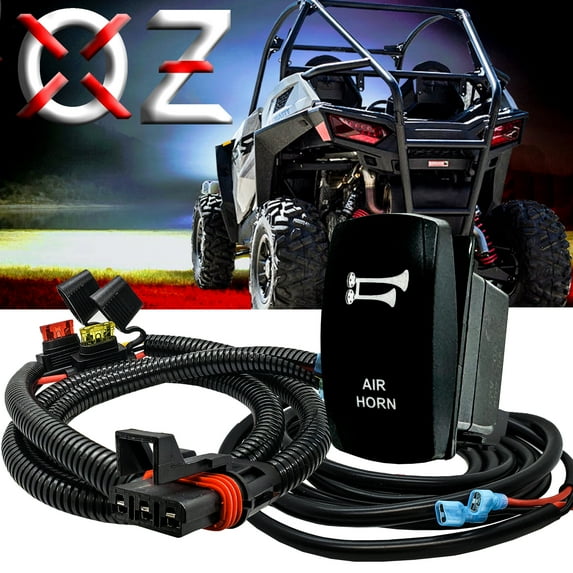 OZ-USA Air Horn Momentary On/Off Rocker Switch with Pulse Power Busbar ...