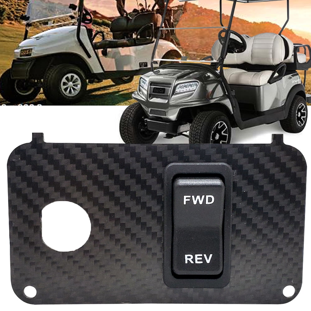 OZ-USA Carbon Fiber Golf Cart Forward/Reverse Key Switch Plate Compatible with EZGO TXT PDS ...