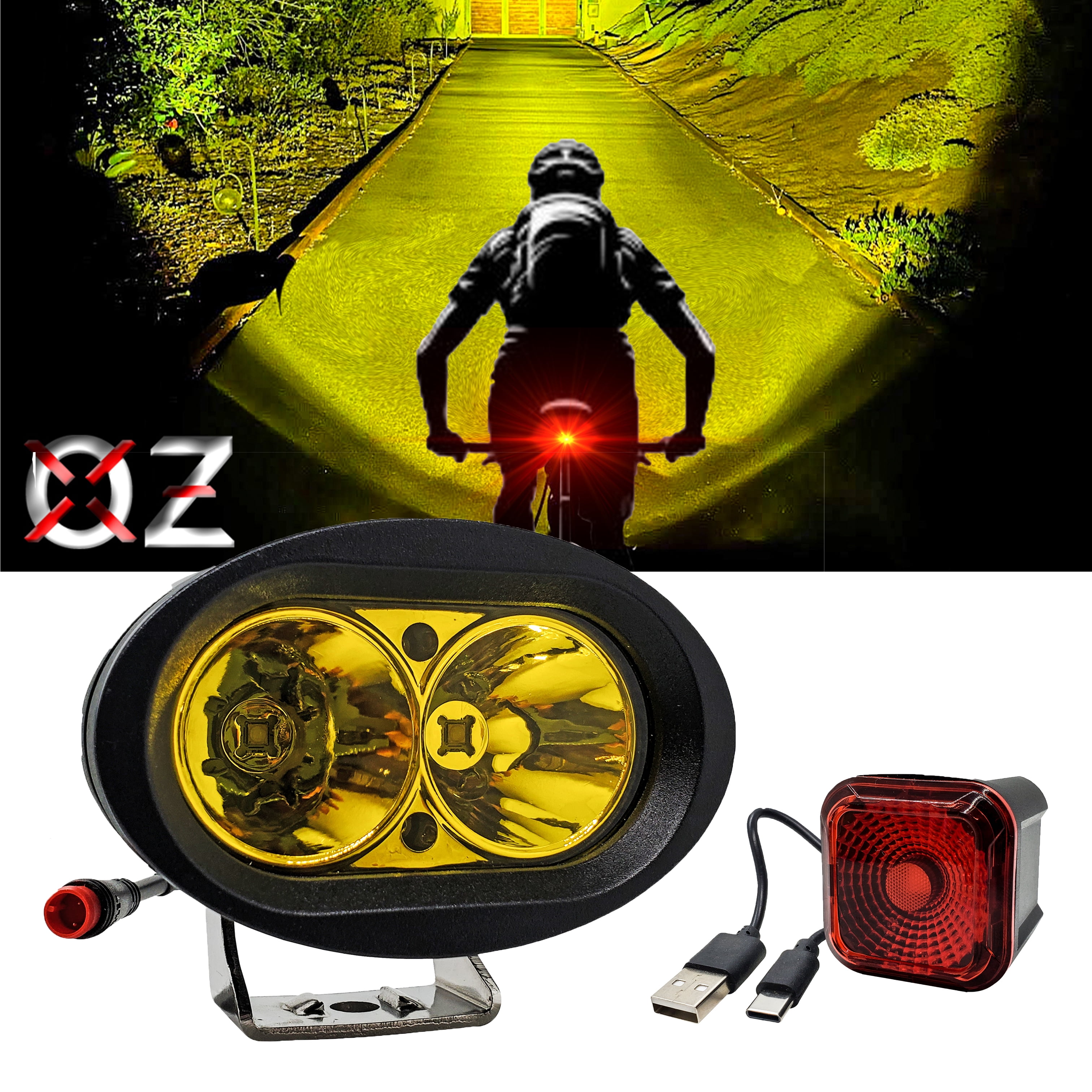 Oz-USA Bicycle Lights - Enhance Daycare Outdoor Safety - Walmart ...