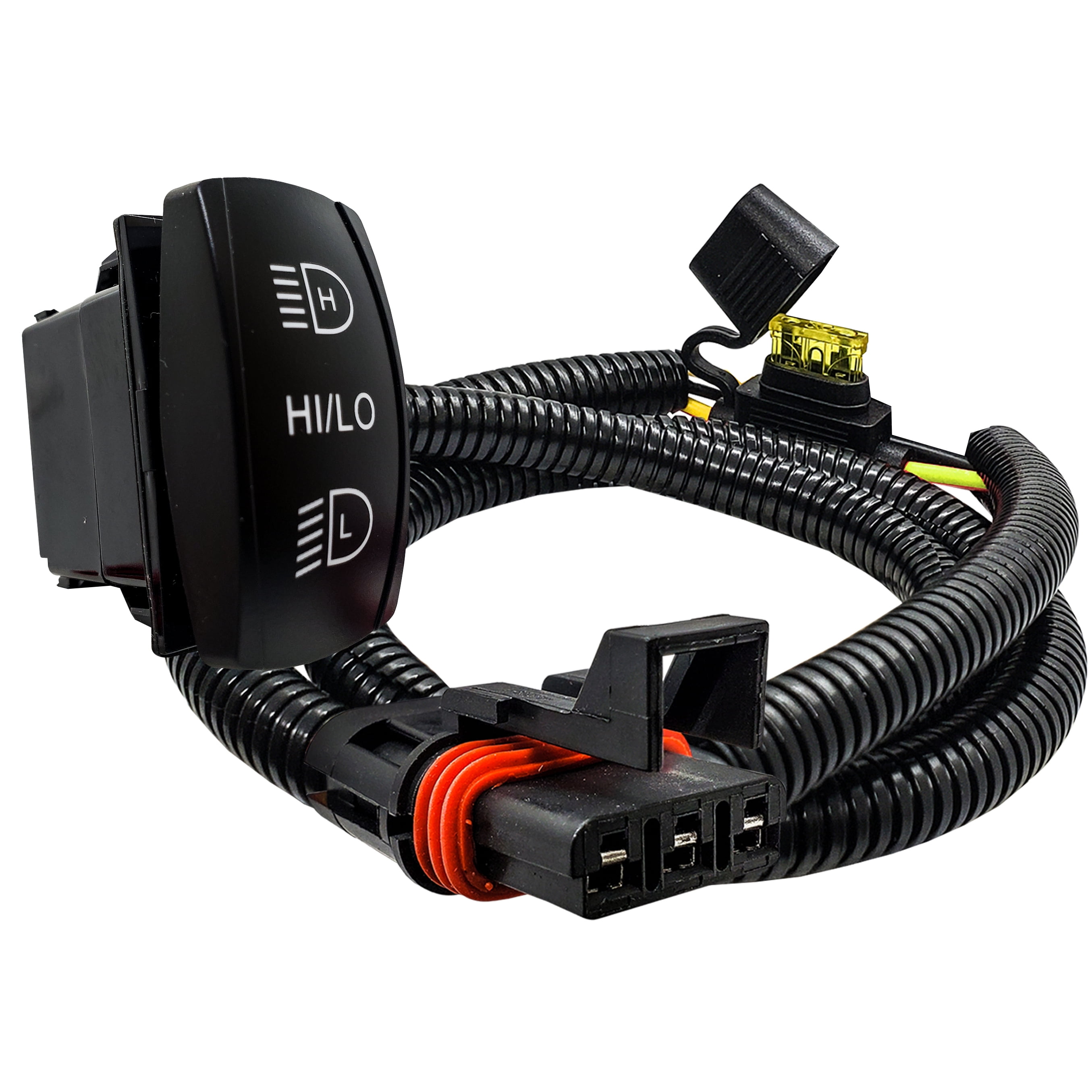 OZ-USA HI/LO 2-Position On/Off/On Rocker Switch with Power Bus Bar Plug ...