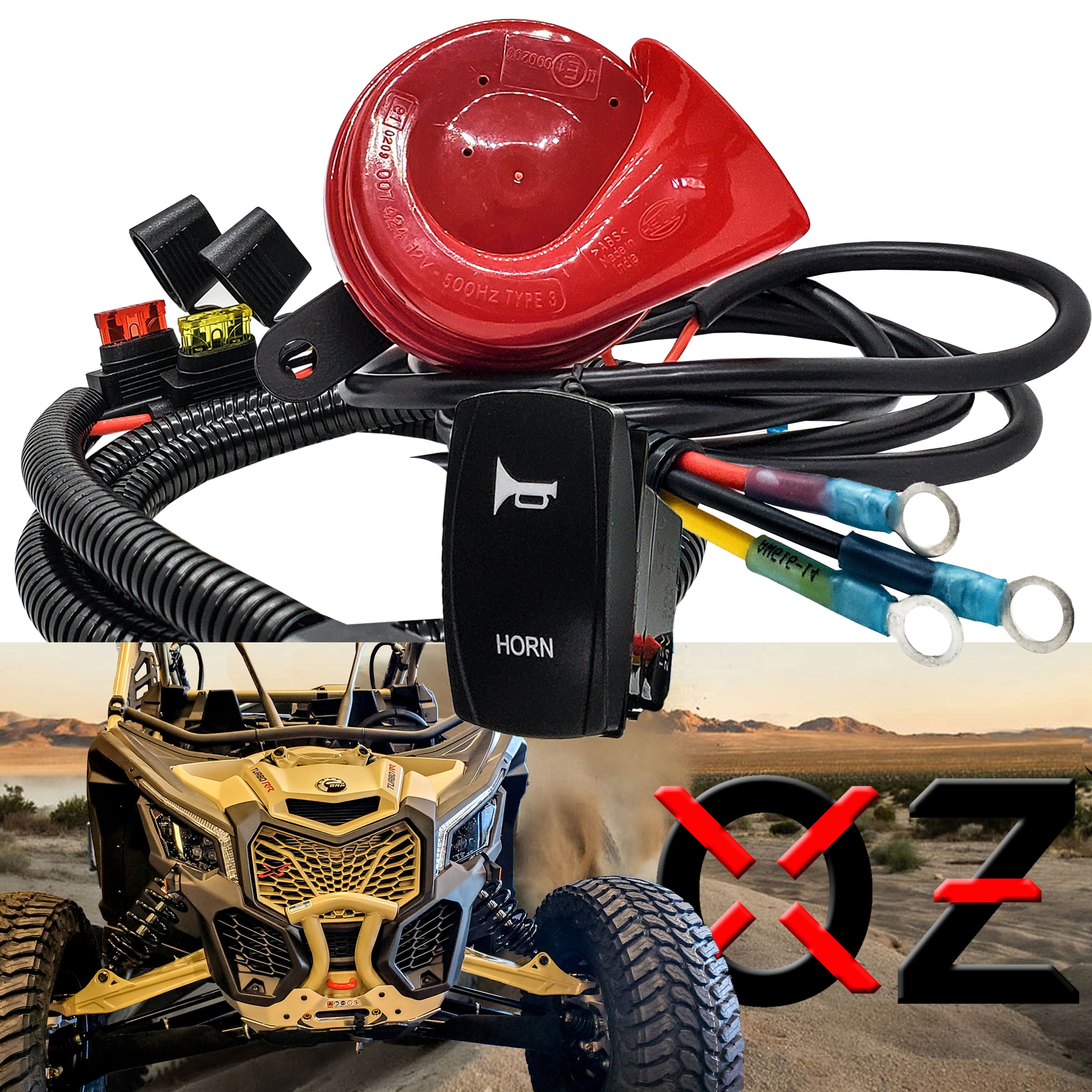OZ-USA Hella Trumpet Horn Power Bus Bar Plug Wiring Harness Kit ...
