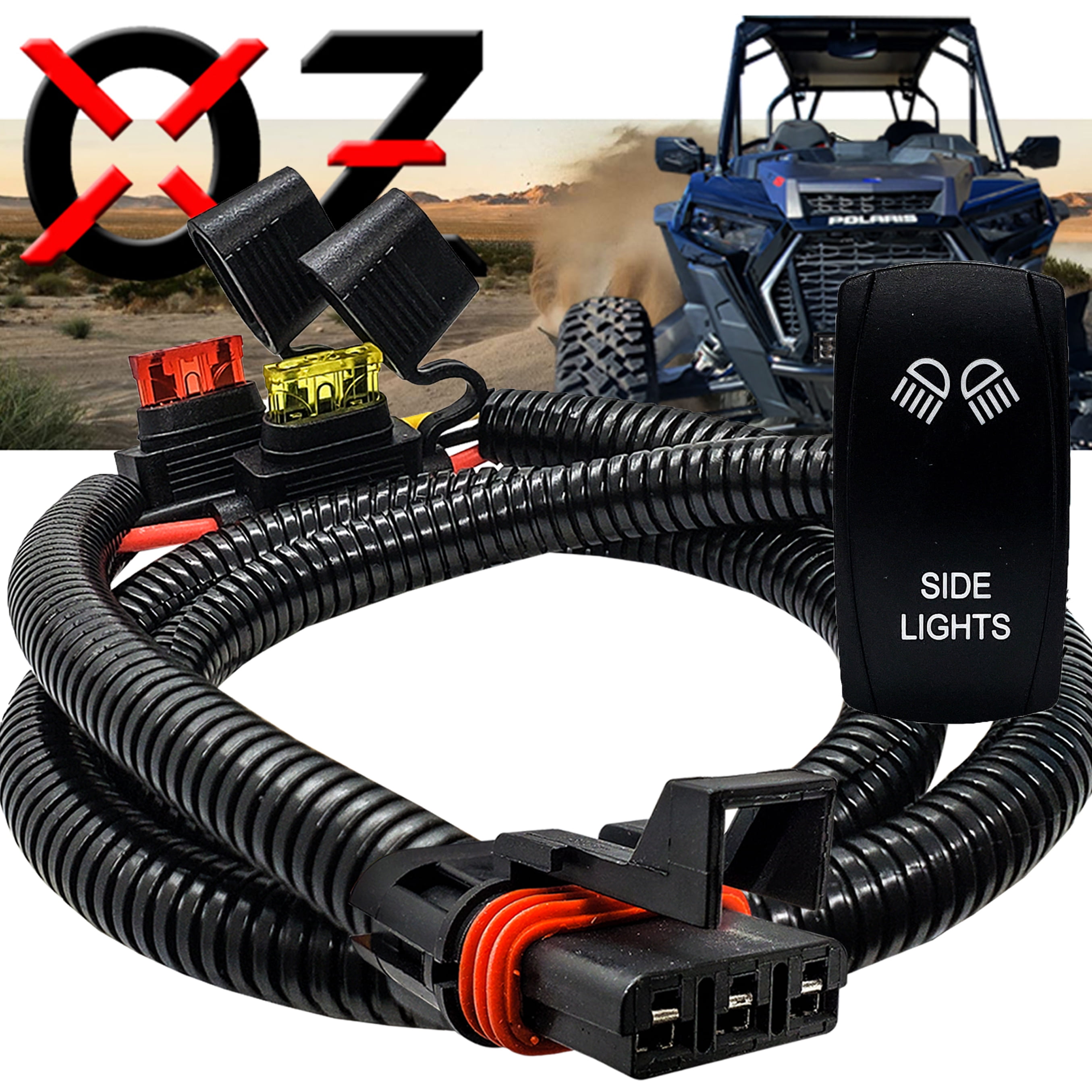 OZ-USA Power Bus Bar Plug Wire Kit with On/Off Rocker Switch for LED ...