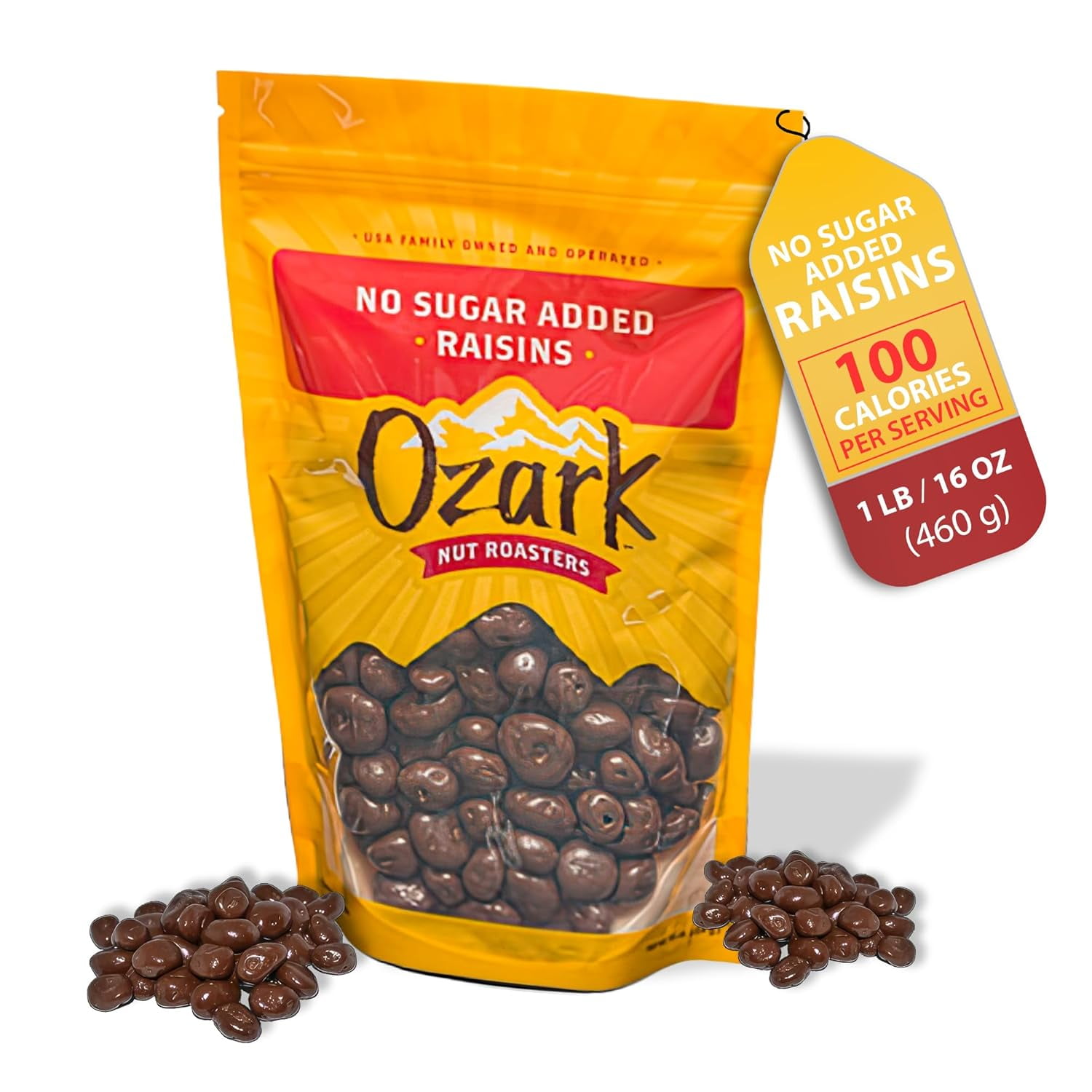OZARK NUT ROASTERS, No Sugar Added Chocolate Raisins, Sugar-Free ...
