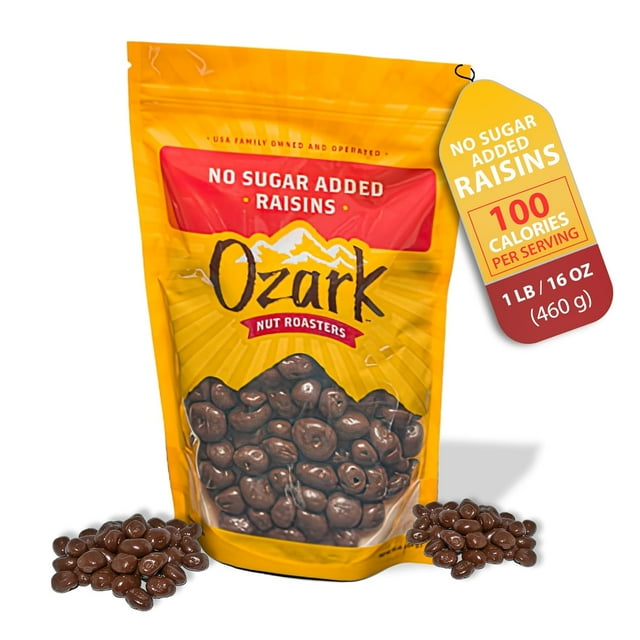 OZARK NUT ROASTERS, No Sugar Added Chocolate Raisins, Sugar-Free ...