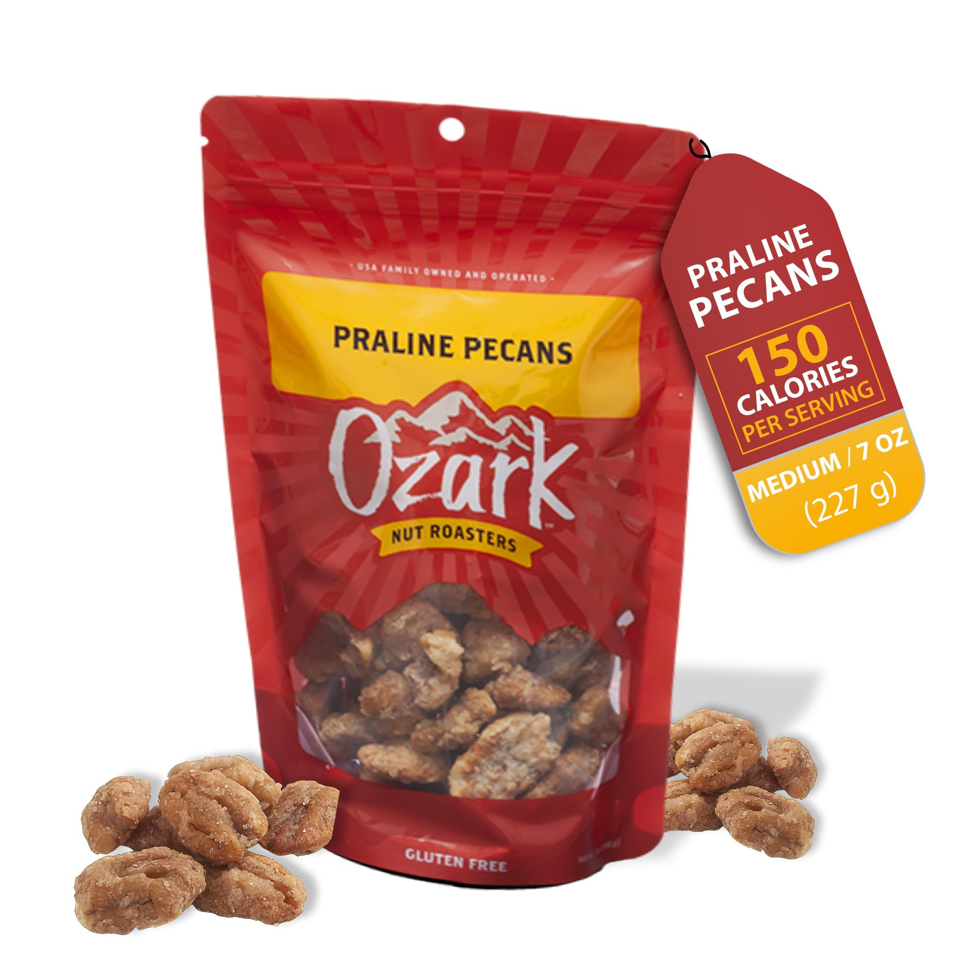 OZARK NUT ROASTERS, Praline SSF20 Pecans, Flavored Snack Nuts, World ...