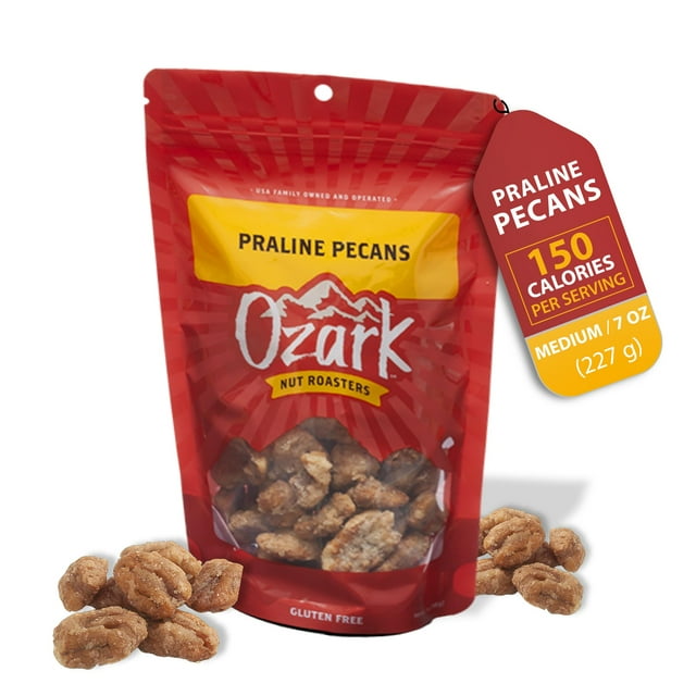 OZARK NUT ROASTERS, Praline TGF4 Pecans, Flavored Snack Nuts, World ...