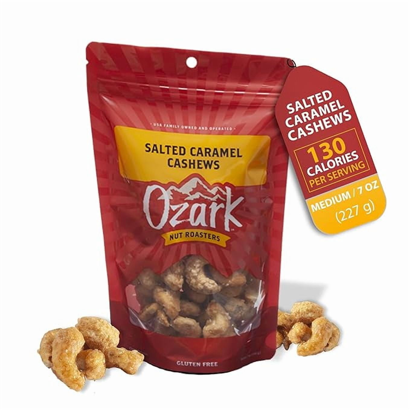 OZARK NUT ROASTERS: Salted Caramel Cashews, Gourmet Flavored Snack Nuts ...
