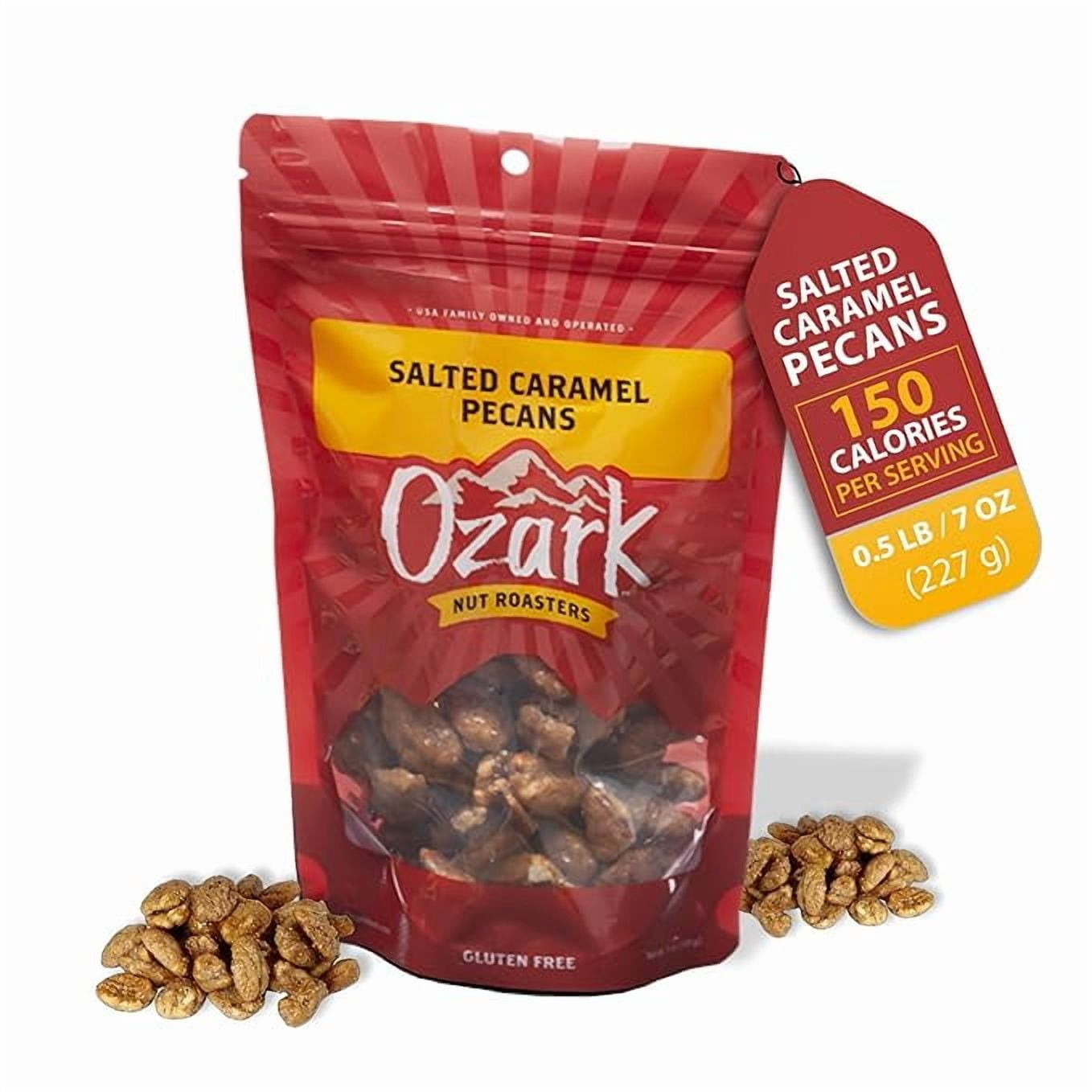 OZARK NUT ROASTERS, Salted Caramel Pecans, Sweet & Salty Flavored ...