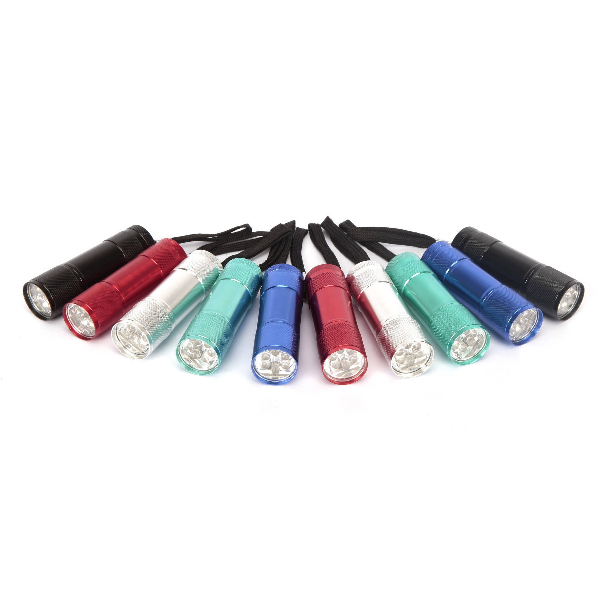 OZARK TRAIL 10-Pack 6 LED Aluminum Flashlights - Walmart.com