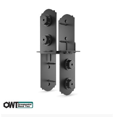 OZCO 56678 Laredo Sunset 4 in. x 4 in. Galvanized Steel Post Cap (1 kit ...