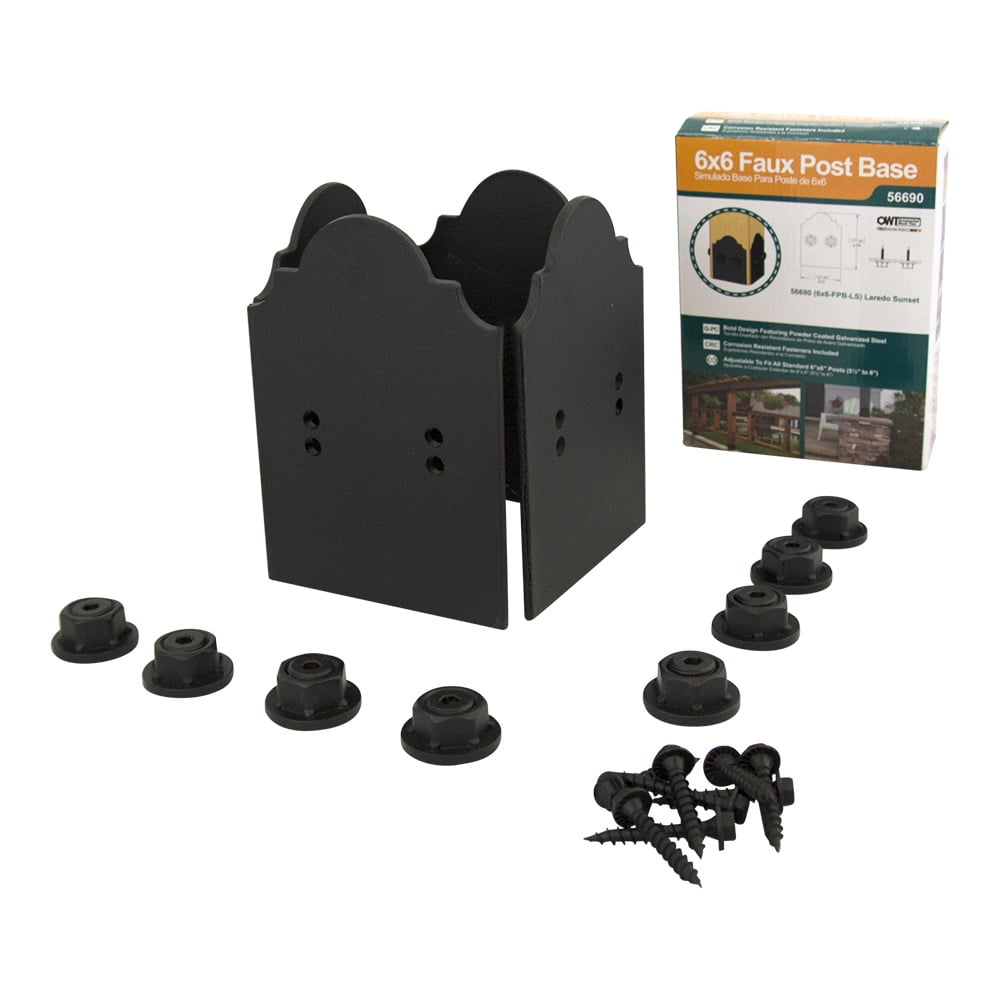 OZCO 56690 Laredo Sunset 6x6 Faux Post Base Plates Kit - Walmart.com