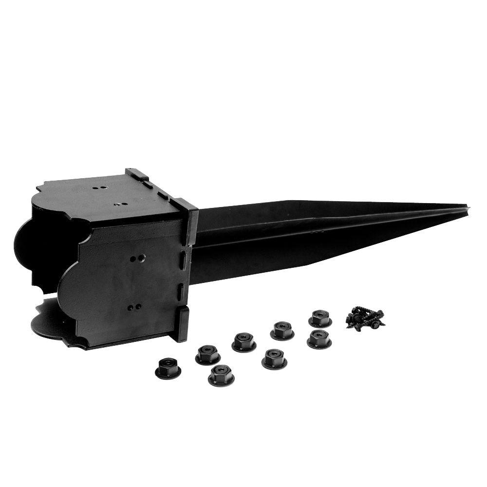 OZCO 8"x8" Ornamental Wood Tie Anchor Kit Laredo Sunset. Mailbox to ...