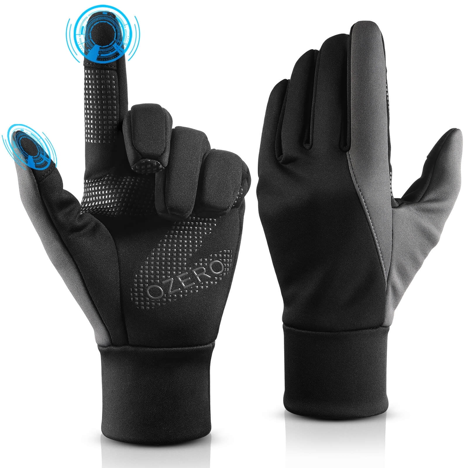 OZERO Mens Winter Thermal Gloves Touch Screen Glove Water Resistant ...