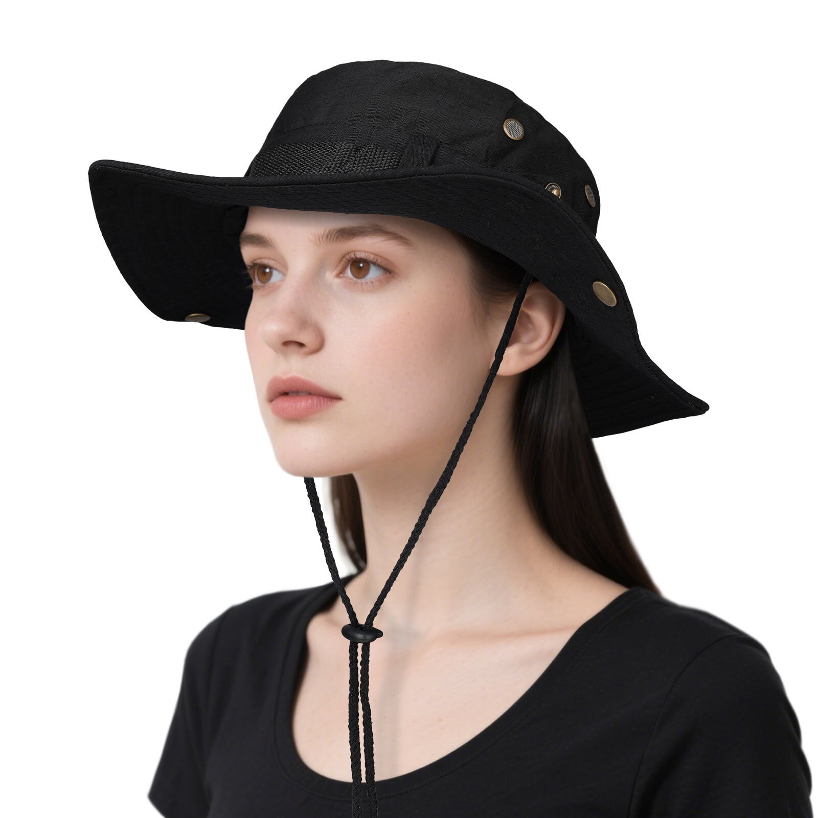 OZERO Sun Hat for Men Women: Fishing Hat Wide Brim Bucket Boonie Hats ...