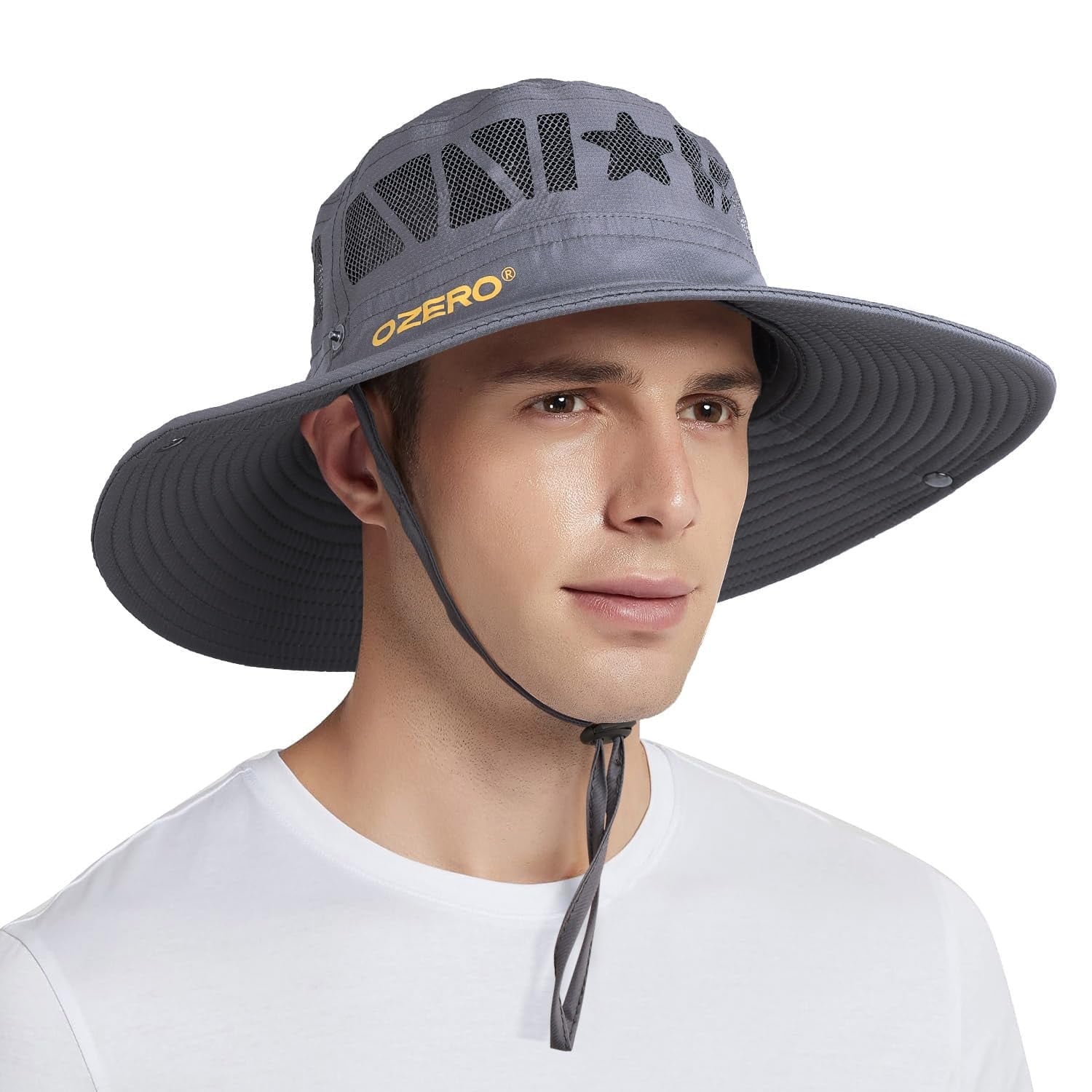 OZERO Sun Hat for Men Women: Wide Brim UV Protection Fishing Hat ...