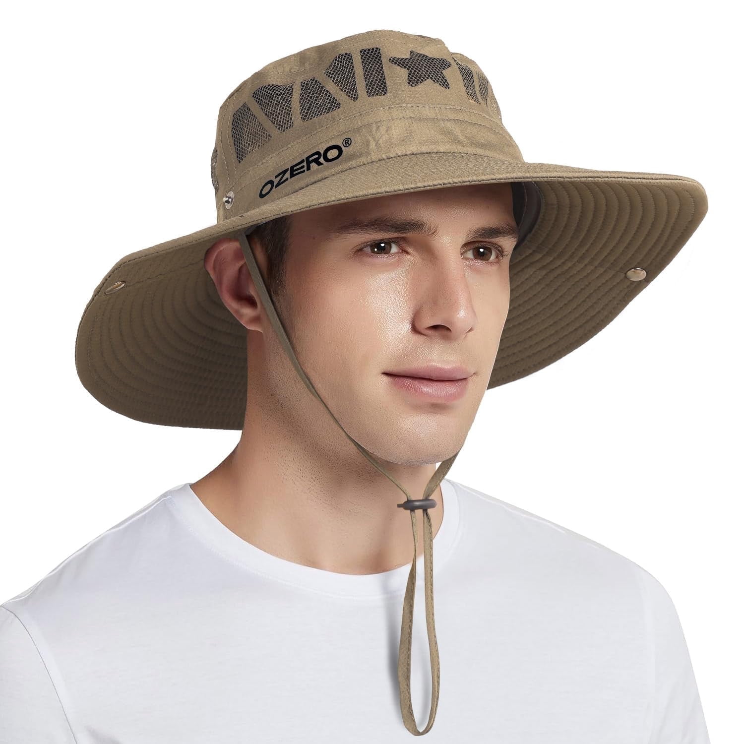 OZERO Sun Hat for Men Women: Wide Brim UV Protection Fishing Hat ...