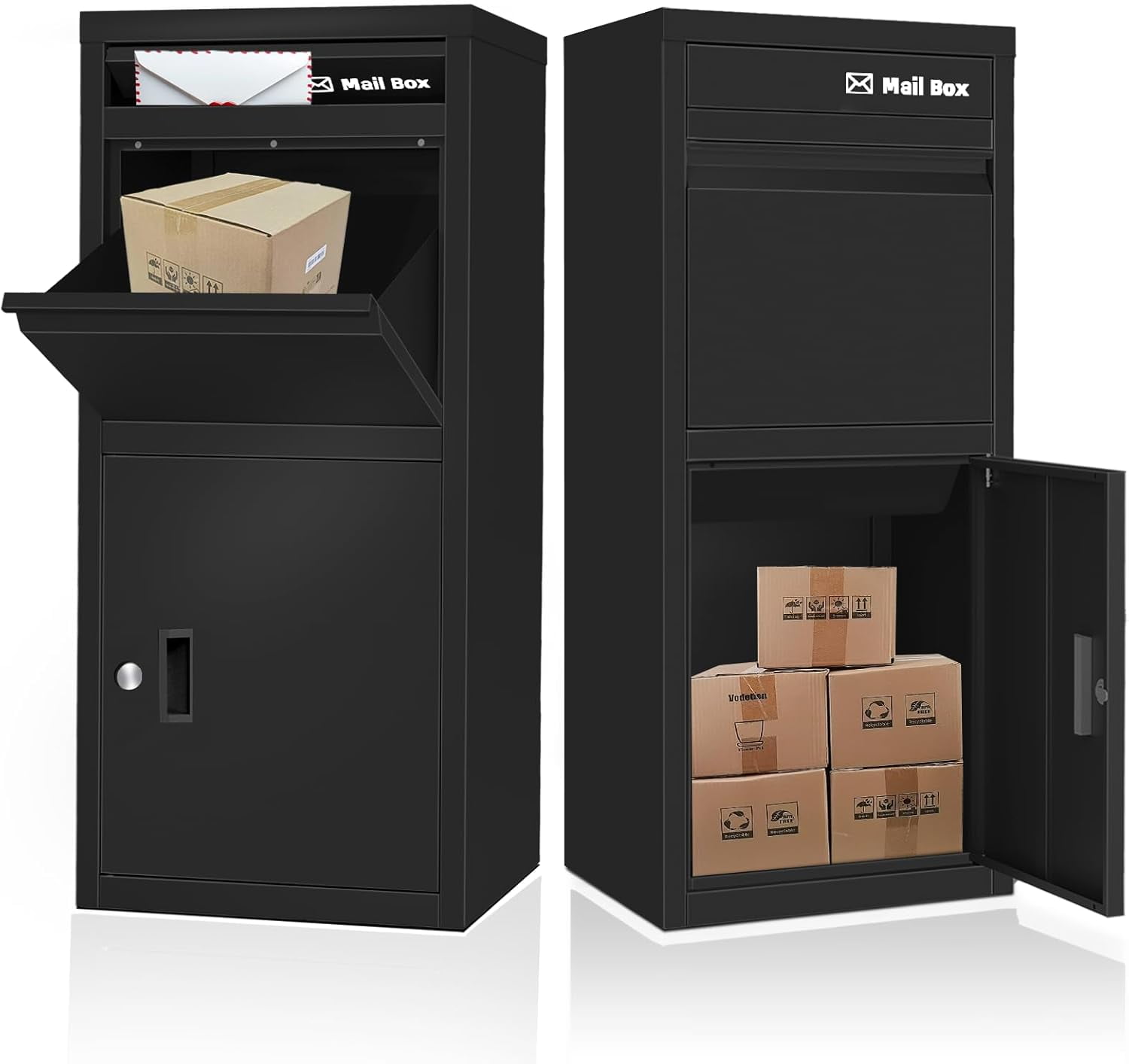 OZG Package Delivery Boxes for Outdoor with Large Storage 17.7"L*15"W ...