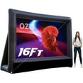 OZIS 16Ft Inflatable Outdoor Home Theater Screen, Mega Projector with ...