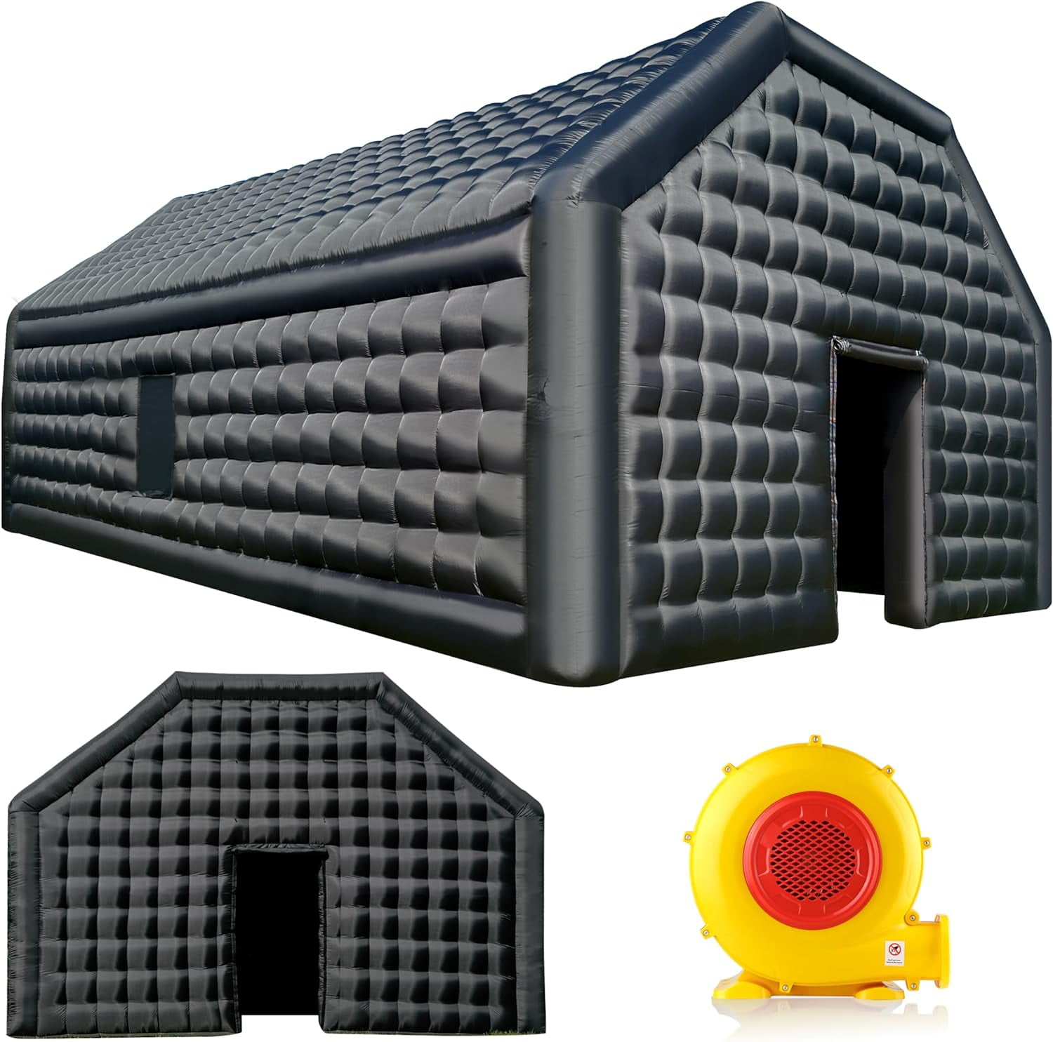 OZIS 30FT Inflatable Cube Wedding Tent Nightclub Tent Custom Logo Black ...