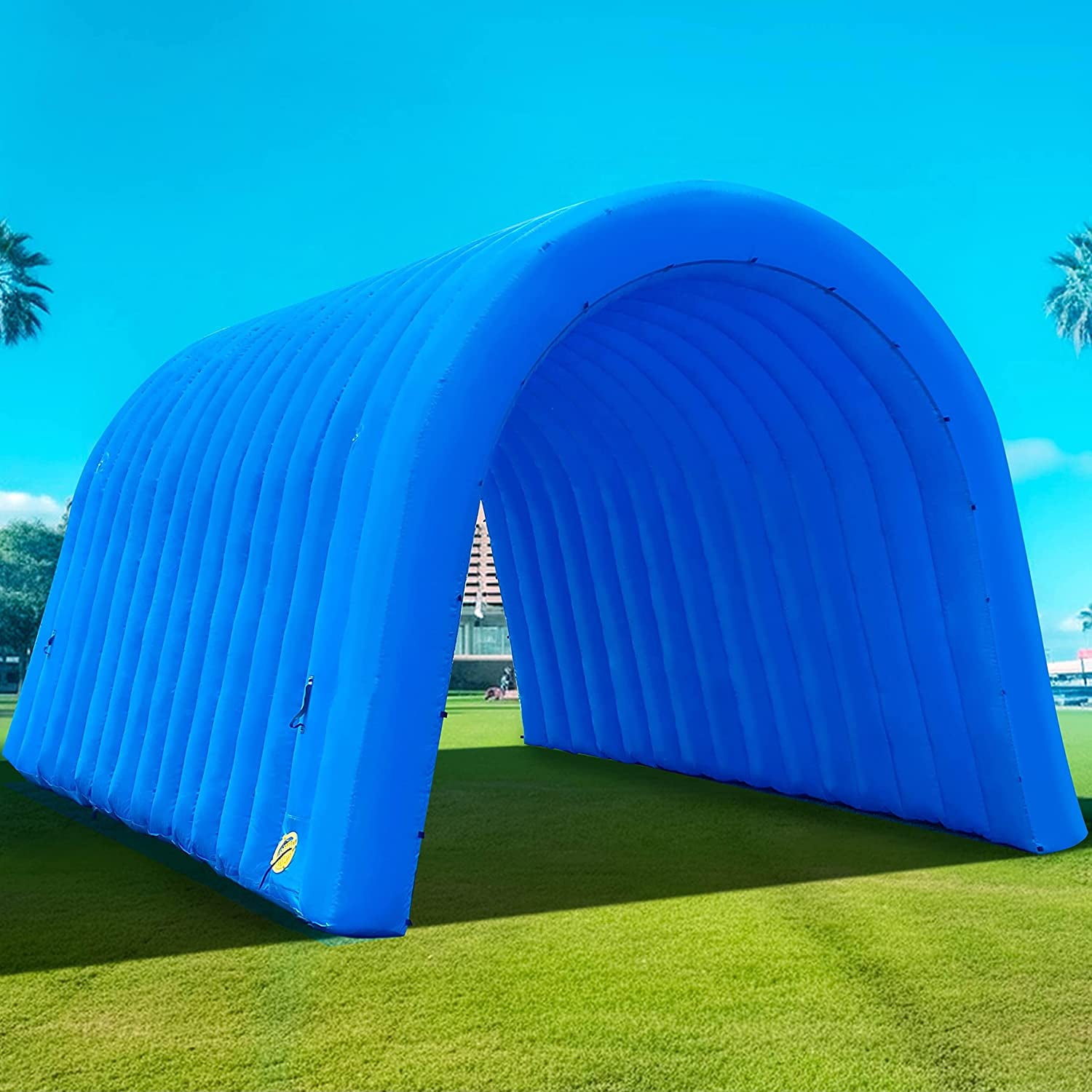 OZIS Outdoor Inflatable Air Tube Tunnel, 16x10x10ft - Durable and Safe ...