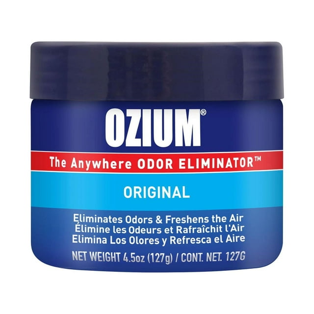 OZIUM Auto Air Freshener Gel Can, Original Scent, 1 Pack, 4.5 oz ...