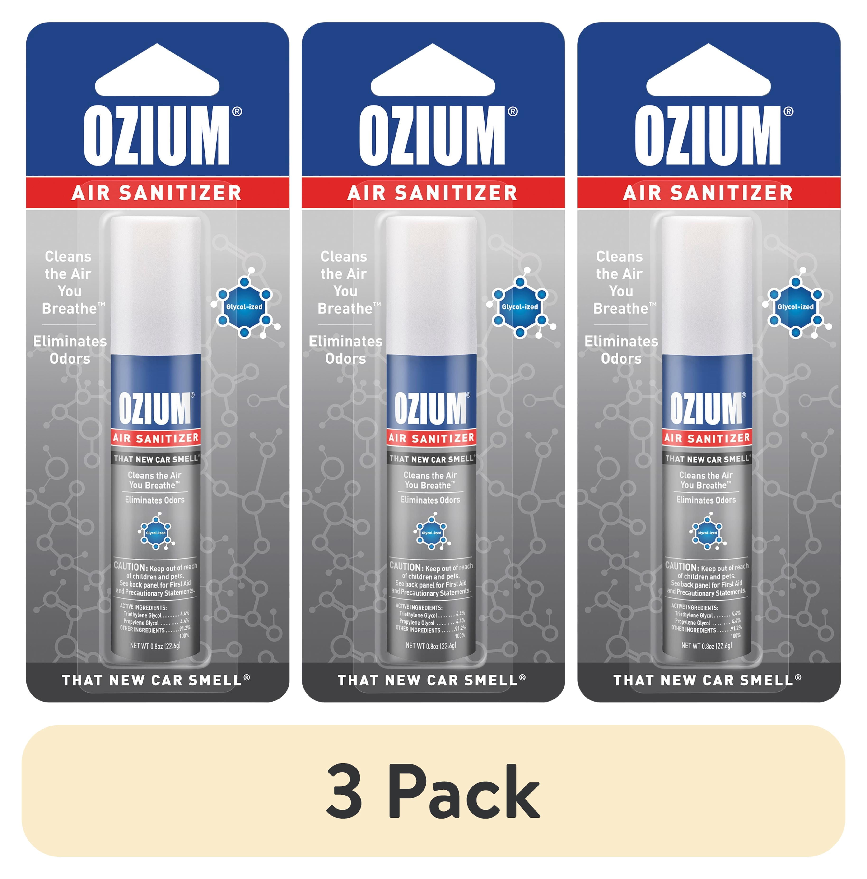 (3 pack) OZIUM New Car Stand Alone Spray Auto Air Freshener, 1 Pack, 0. ...