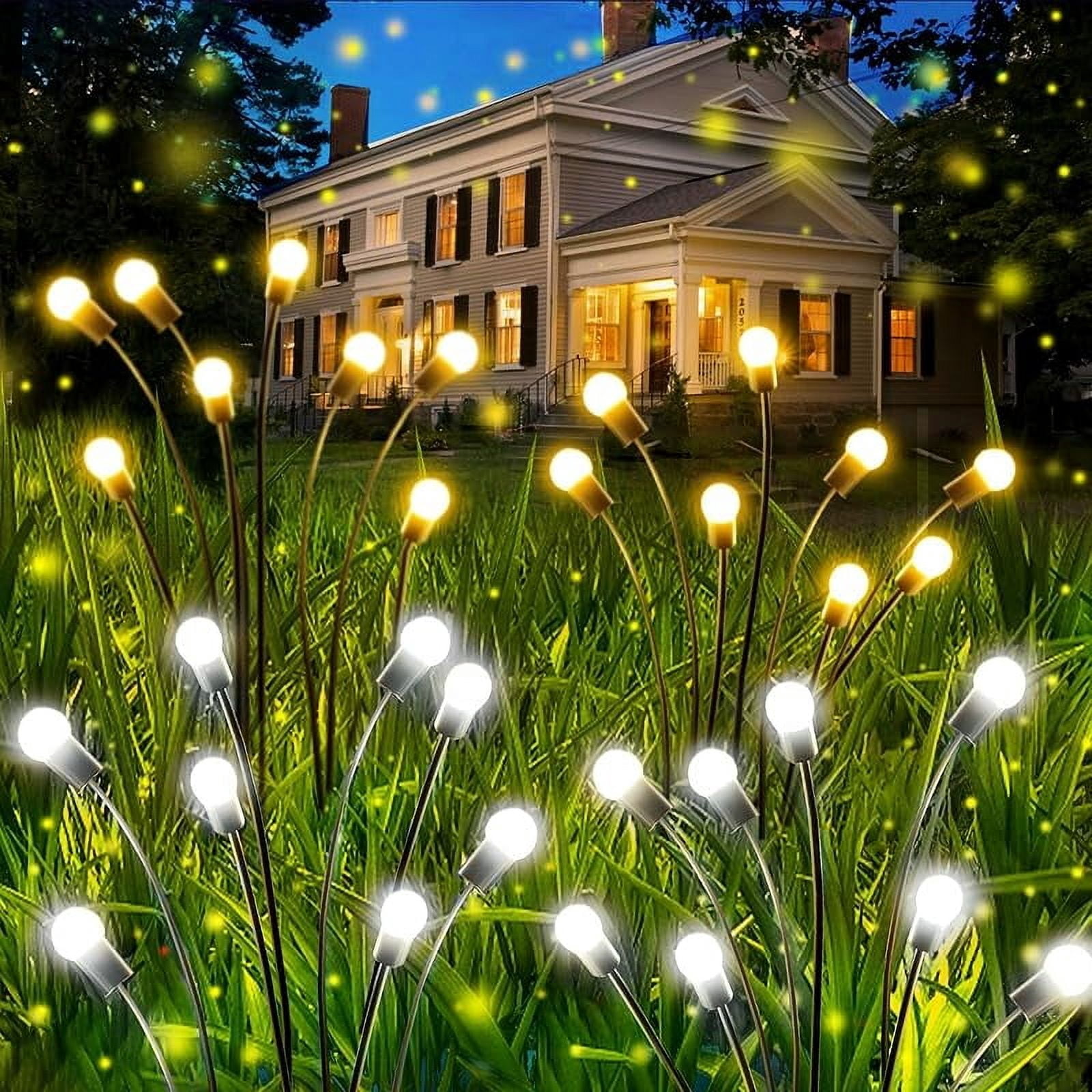 OZS 4pack Solar American Flag Lights - 4th of July Solar Garden Outdoor ...
