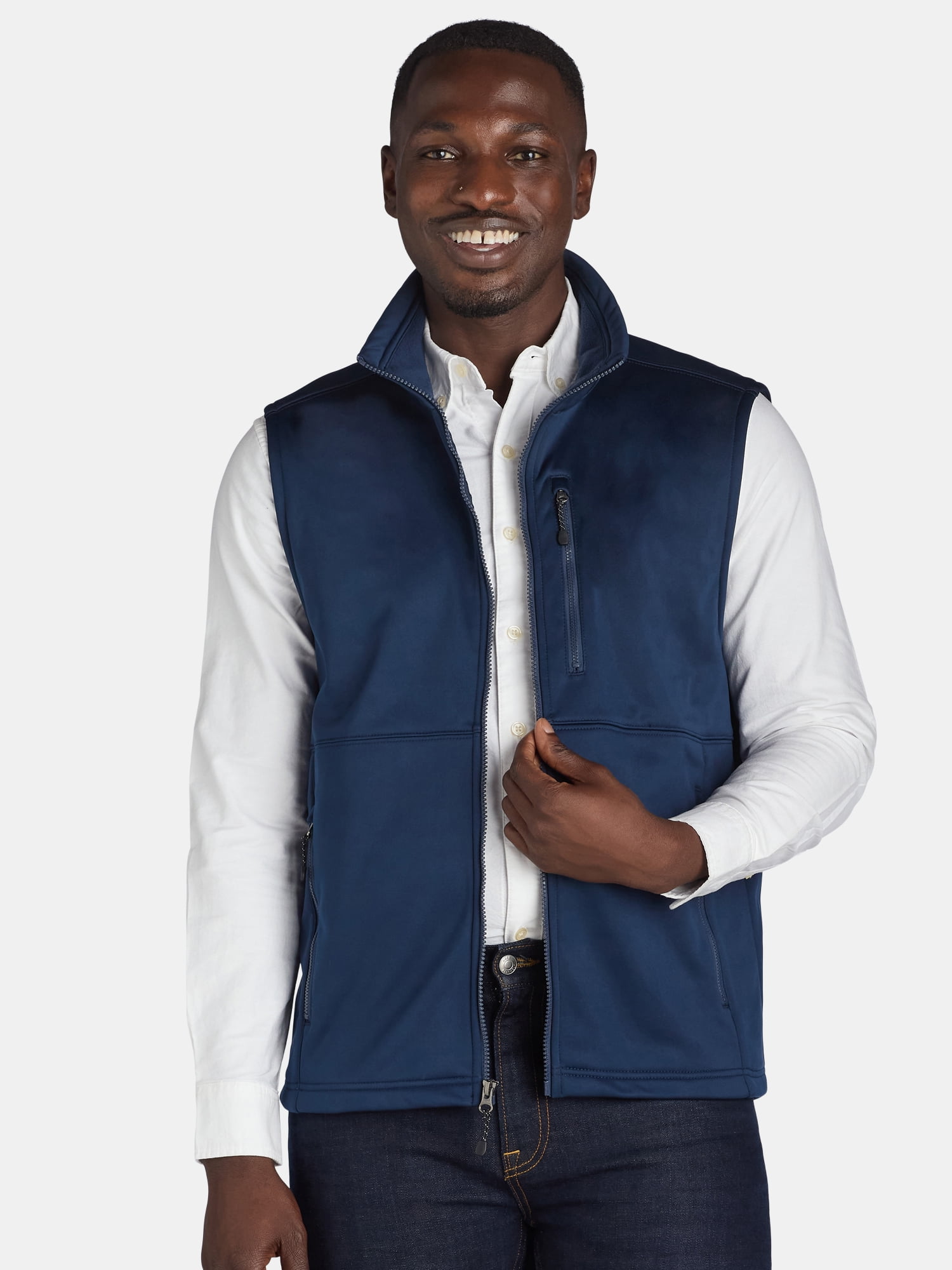 Ozark Trail Men's & Big Men’s Softshell Vest, Sizes S-3XL - Walmart.com
