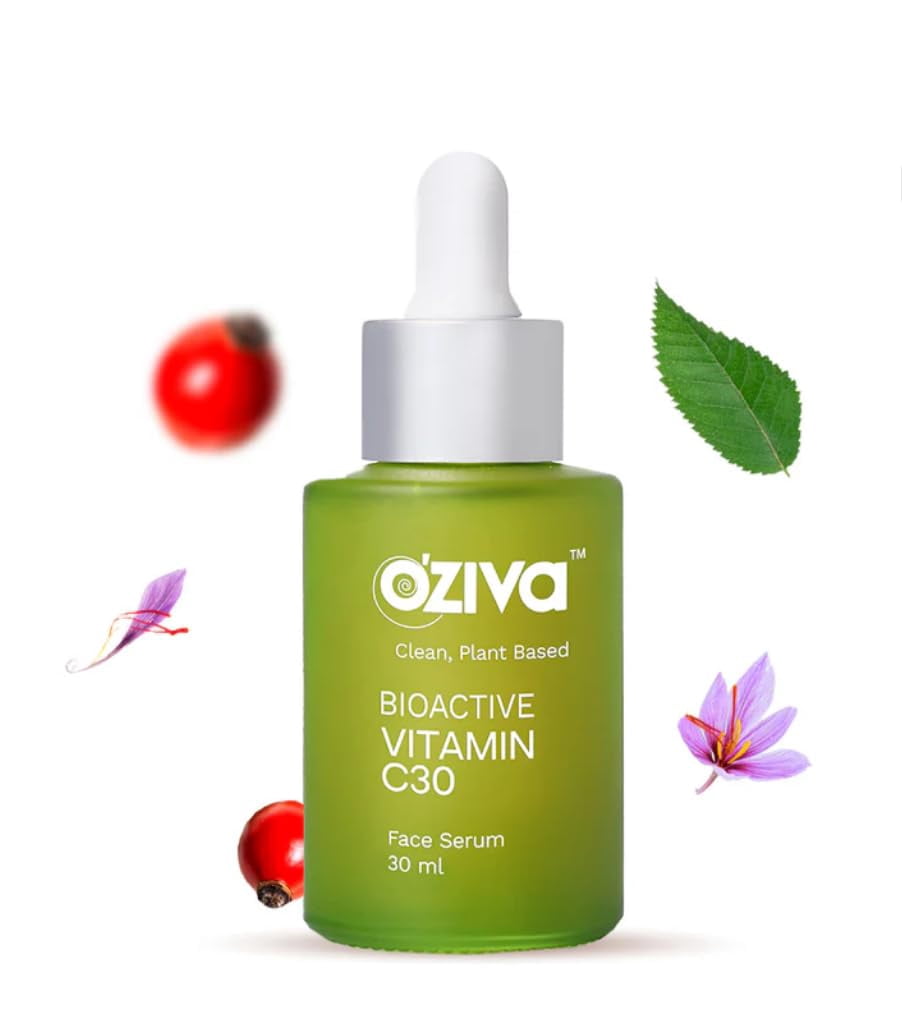 OZiva Vitamin C30 Face Serum For Men & Women | With Pure Bioactive ...