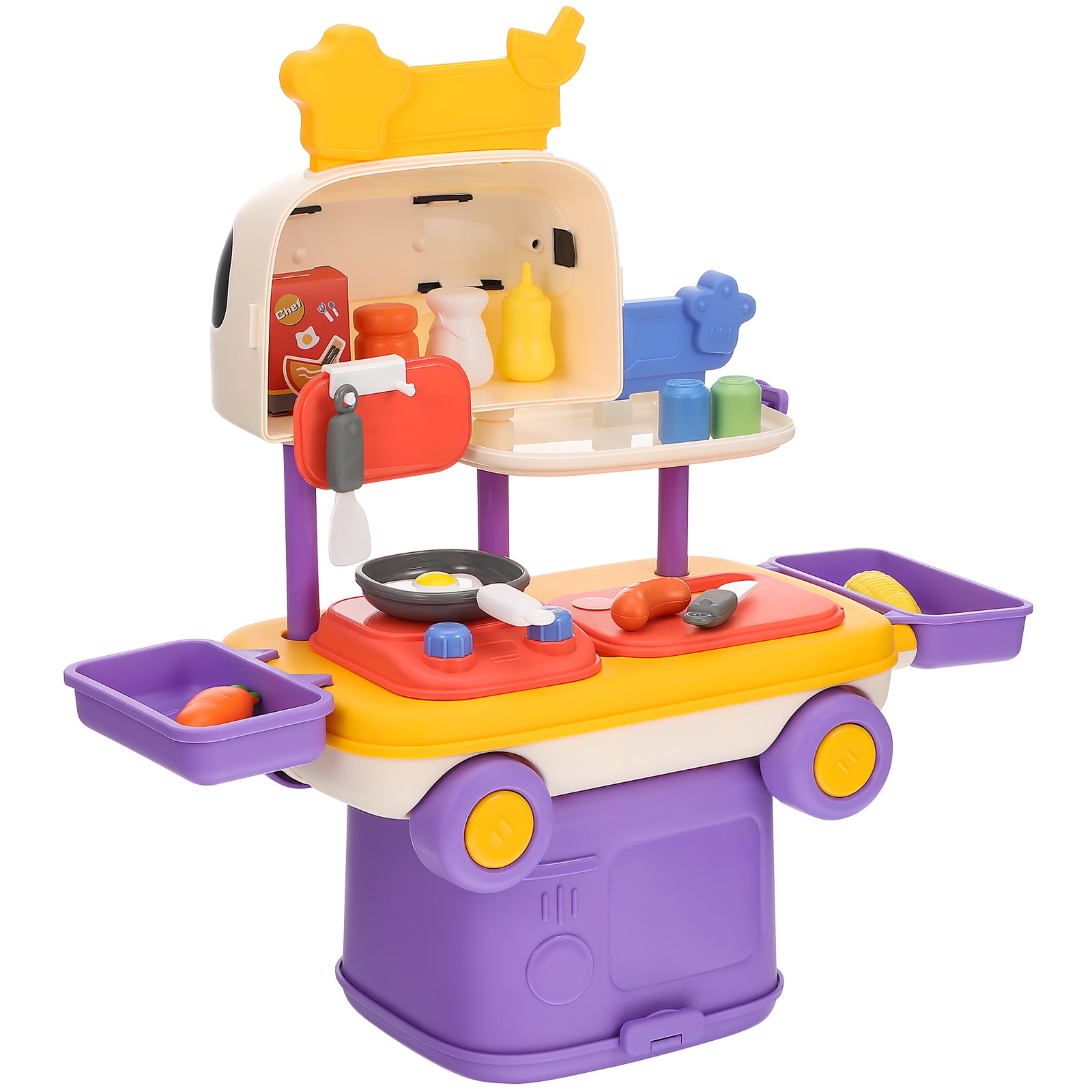 Oahisha 1 Set Play Kitchen Toys Pretend Play Cooking Bench Accessories ...