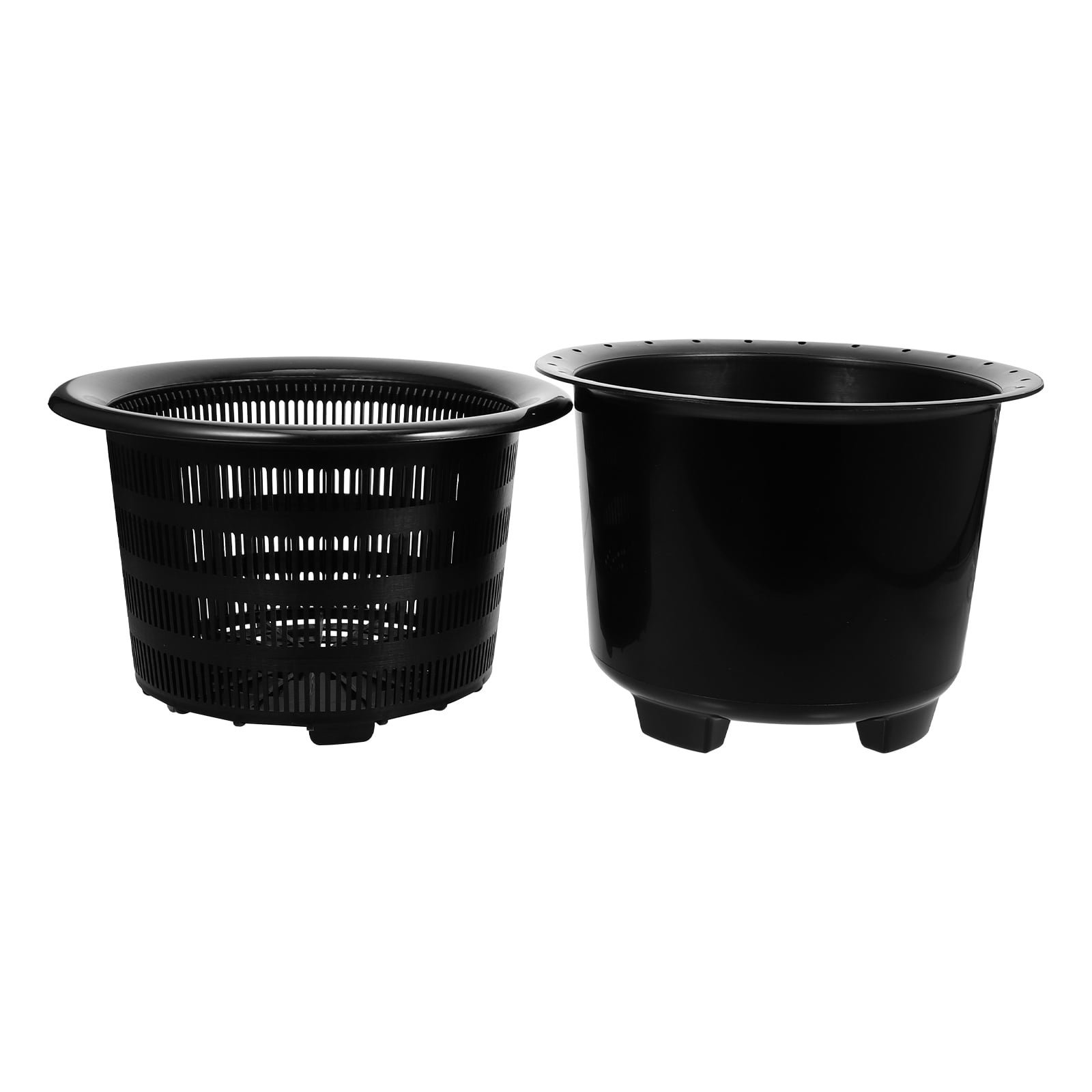 MUSEYA Multipurpose Planting Pots Black 1 Set 9.9X9.9in - Walmart.com