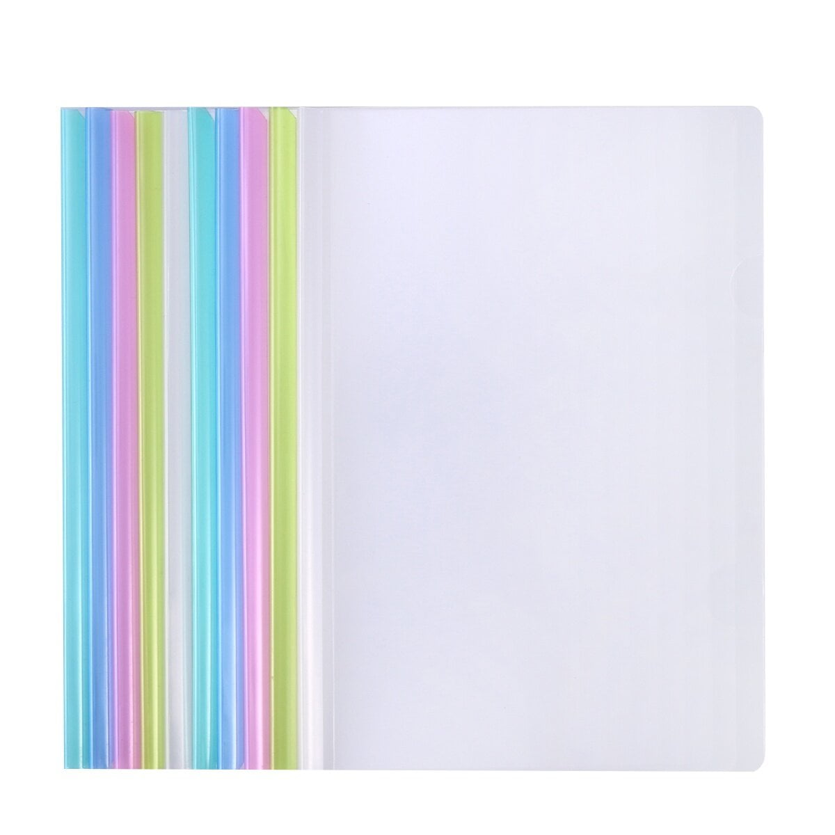 Oahisha 10pcs Transparent File Folder Sliding Bar Report Covers for A4 ...