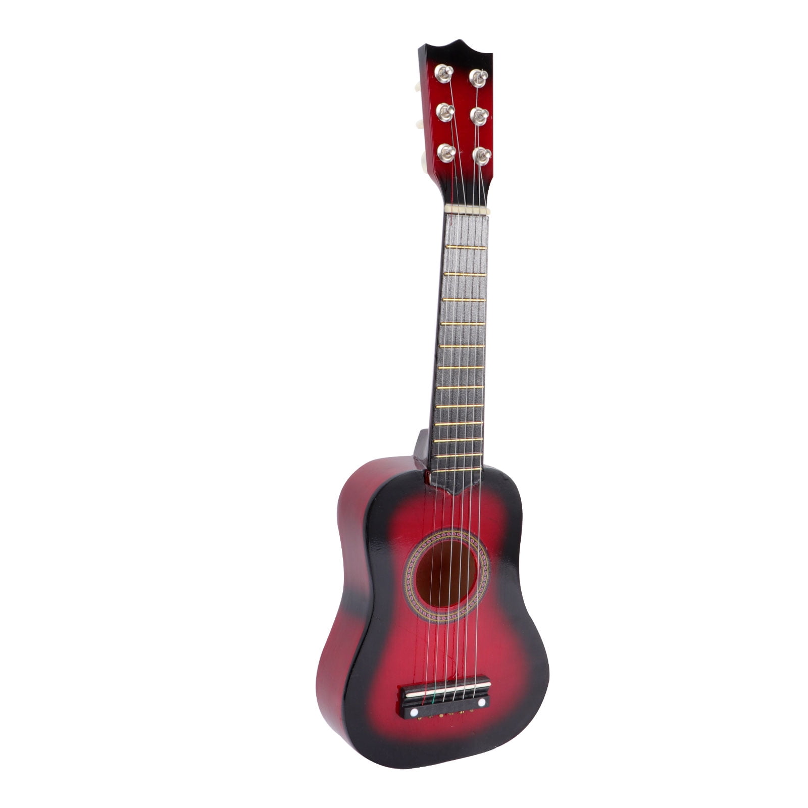 MUSEYA Red Acoustic Guitar 1Set 21 Inch Child Friendly Design - Walmart.com