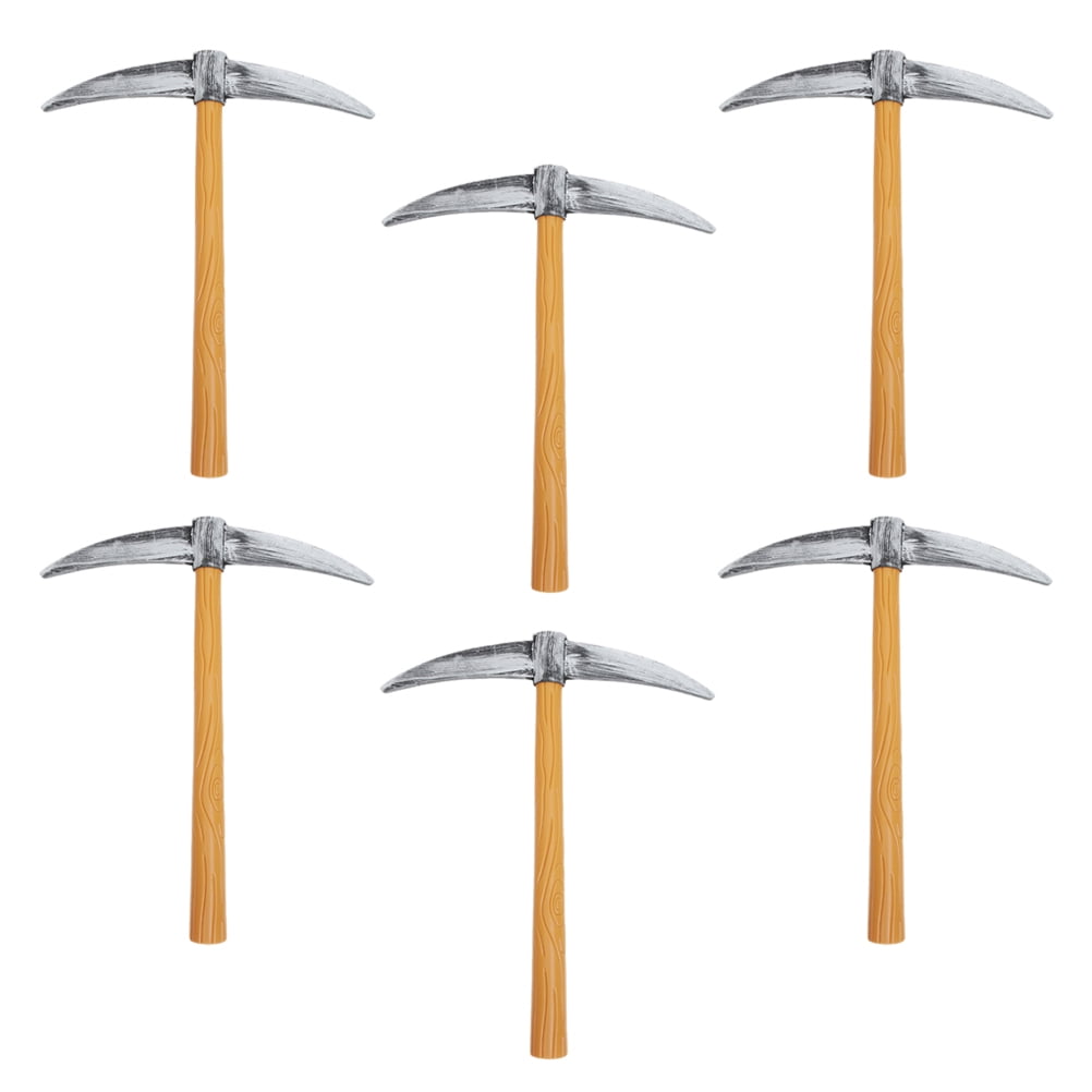 Oahisha 6Pcs Pickaxe Toy Dwarf Pickaxe Costume Prop Stage Performance ...