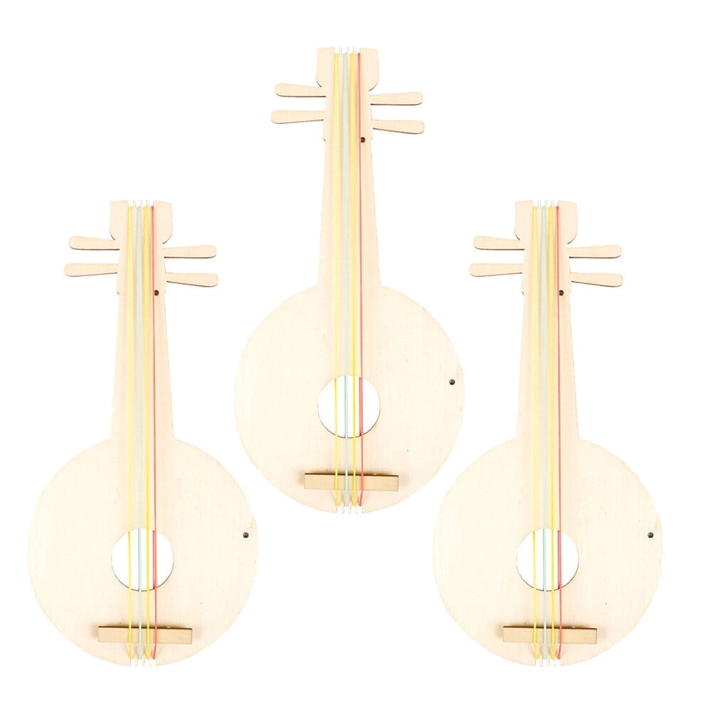 MUSEYA Graffiti Lute Pipa Beige Wood 3 Sets 12X5.6X0.4In - Walmart.com
