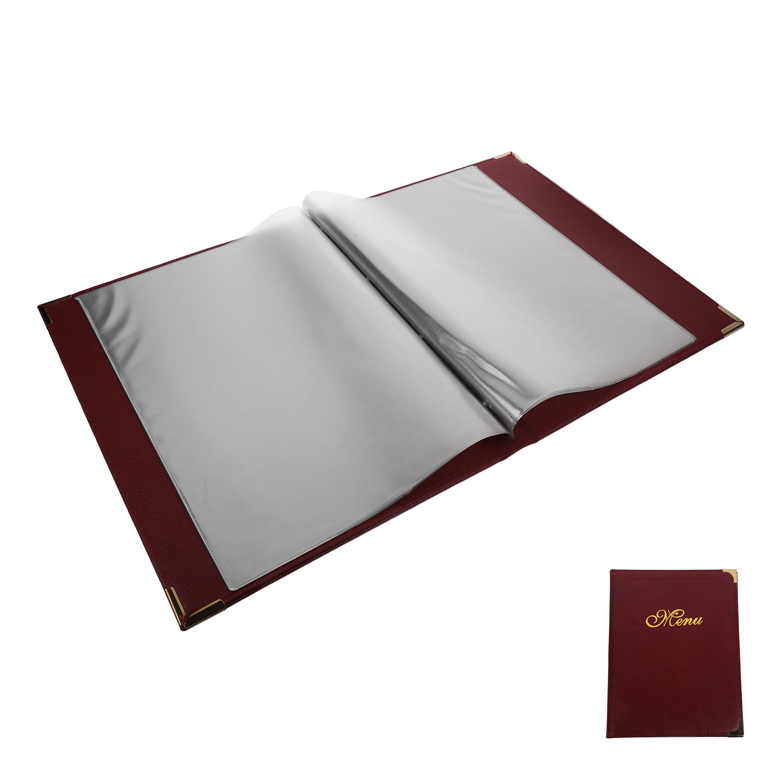 MUSEYA Simple Style Restaurant Menu Covers 1Pack 12.4x9.8x1In - Walmart.com