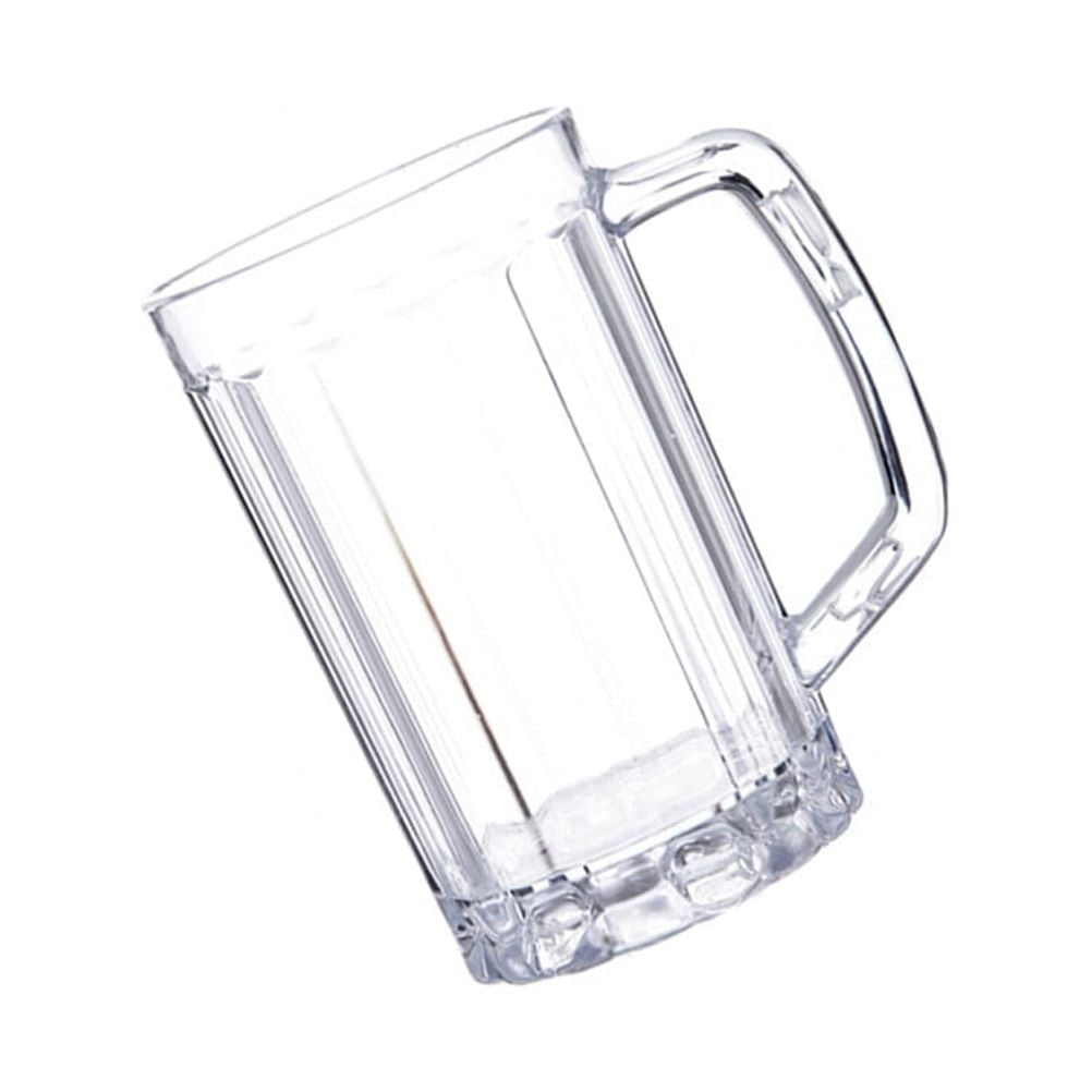 Oahisha Plastic Beer Mug,Beer Mug Cup Acrylic Beer Drinking Cup Juice ...