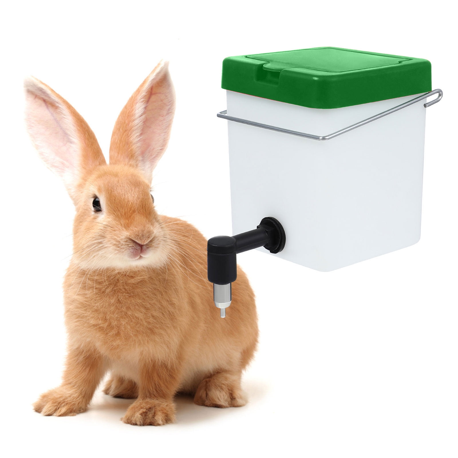 Bunny Water Fountain and Drinking Device with Cage Hanging Design ...