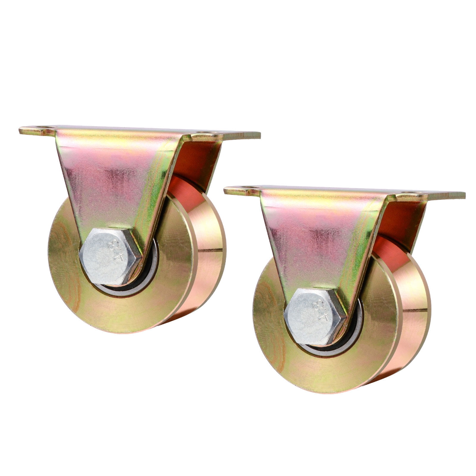 Oahisha Sliding Door U- Groove Track Wheel Pulley Castor Wheels Heavy ...