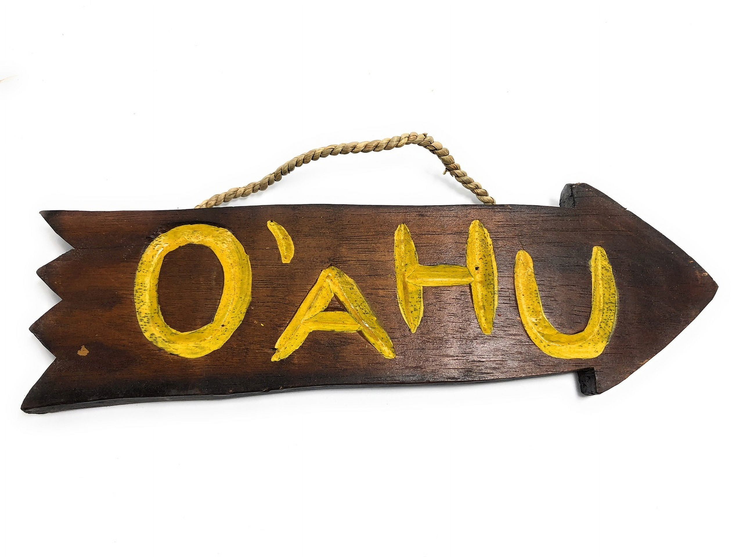 Oahu Arrow Driftwood Sign 12" - Tropical Decor | #dpt529030 - Walmart.com