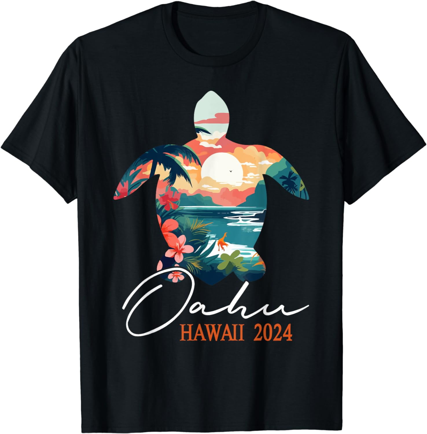 Oahu Hawaii 2024 Turtle Paradise Family Summer Vacation T-Shirt ... Oahu Hawaii 2024 Turtle Paradise Family Summer Vacation T-Shirt ...