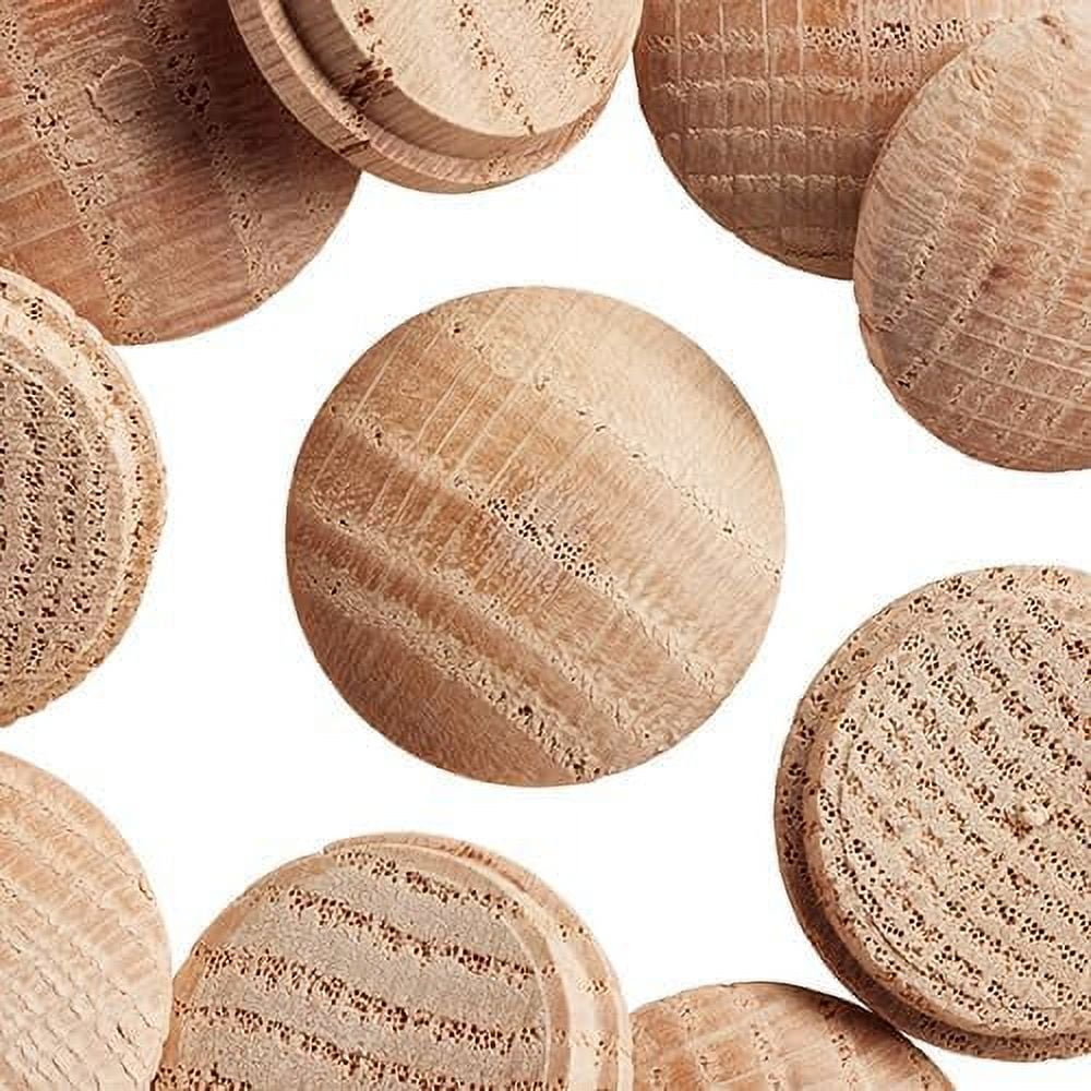 Oak Button Top Wood Plugs, Woodworking Plugs, Can Be Sanded, Stained ...