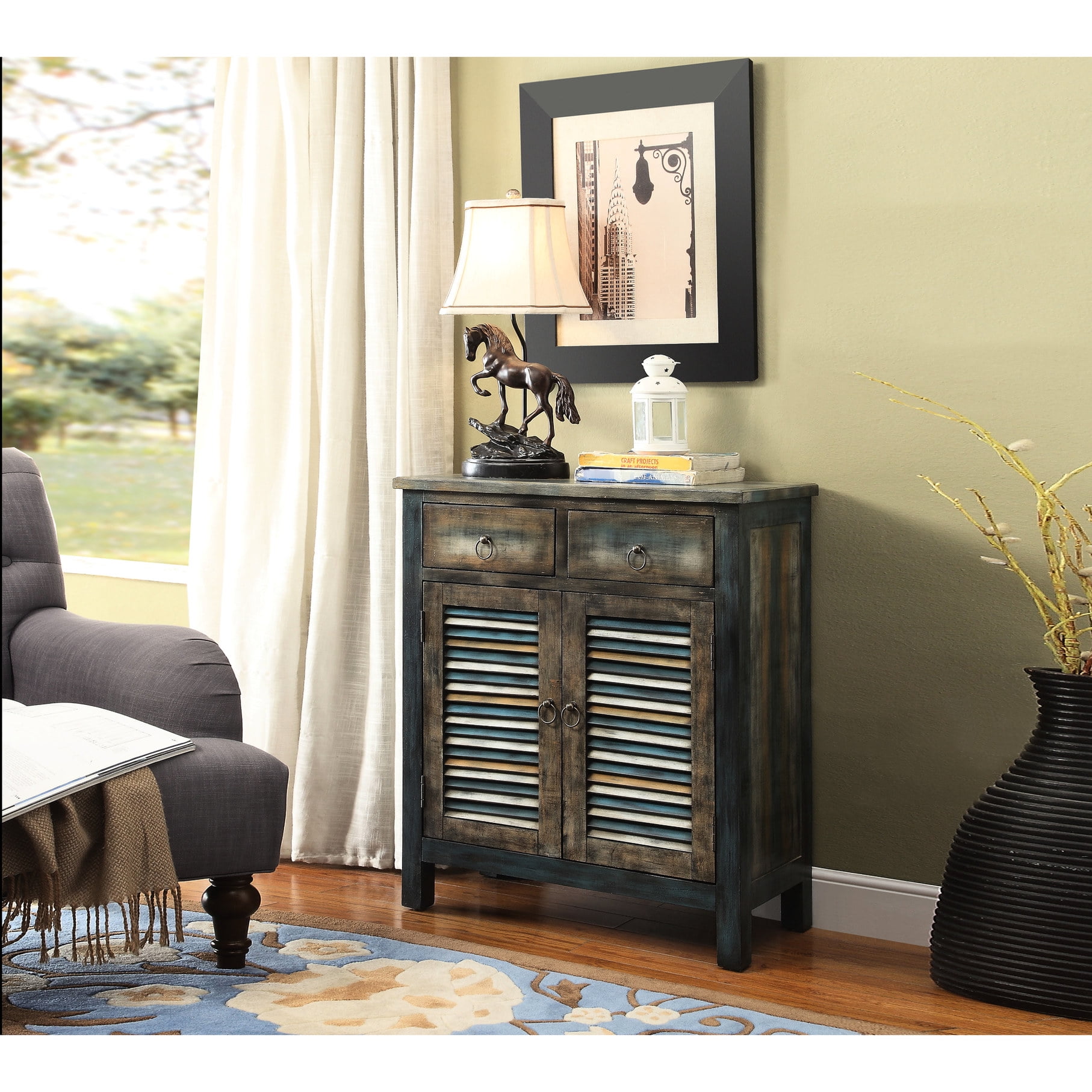 Oak - Colored Console - Rustic Storage Solution - Fits in Rustic Home ...