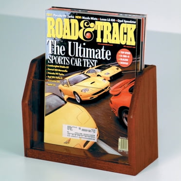Wooden Mallet Doublewide Oak Magazine Rack - Walmart.com