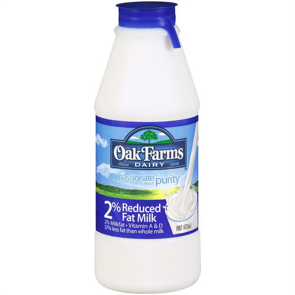 Oak Farms 2% Reduced Fat Milk - 16 fl oz - Walmart.com